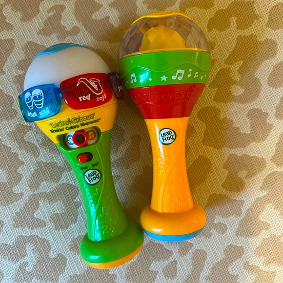 Toys | Leapfrog Learn Groove Shakin Colors Maracas Green And Orange ...